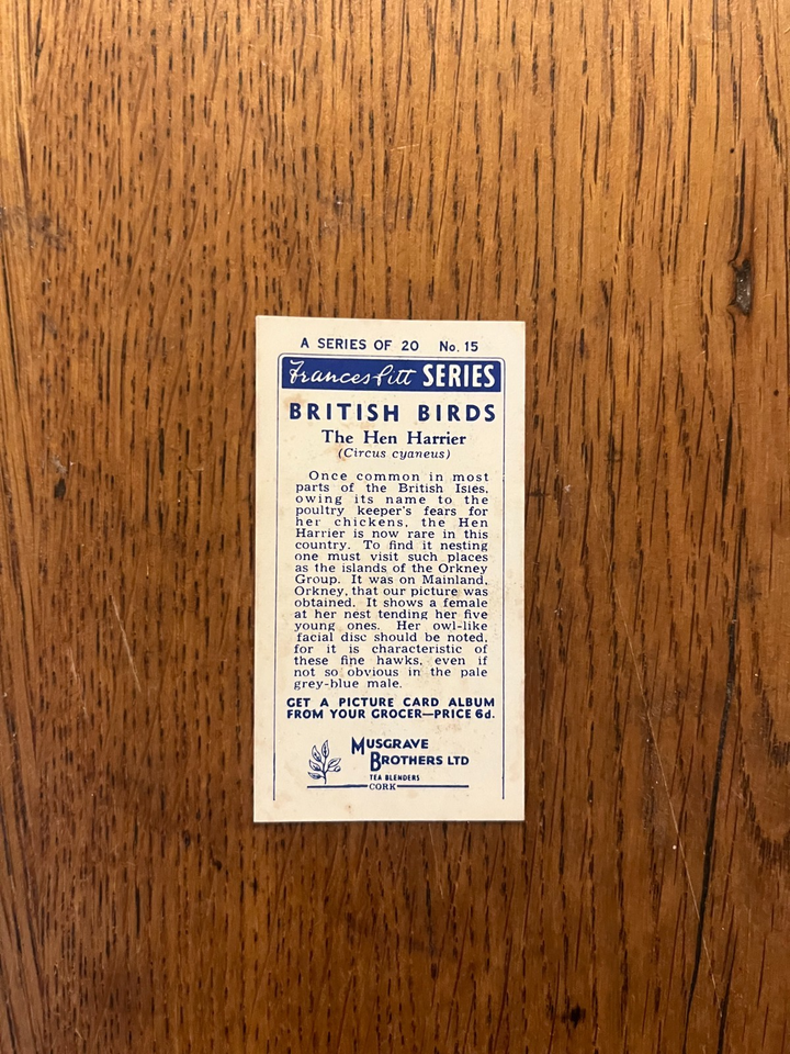 Musgrave Brooke Bond (Ireland) - Frances Pitt British Birds #15 (Hen ...