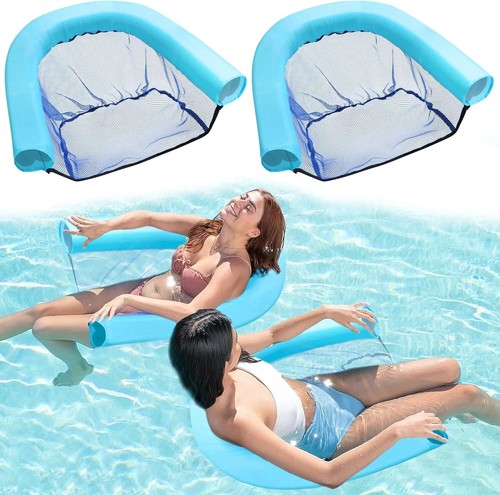 2 Pack Swimming Pool Noodle Floating Mesh Chair for Adults Pool Float Chair | eBay
