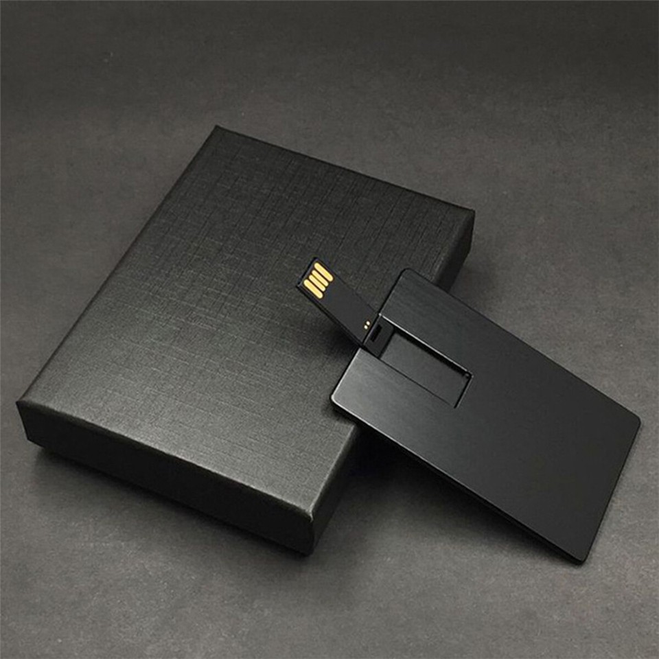 Lot 20PCS 1/2/4/8/16GB Black Credit Card USB Flash Drive Memory Disk ...