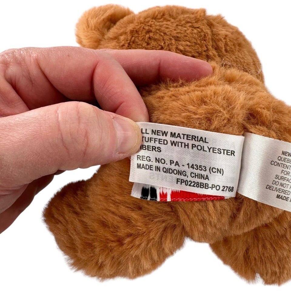 Fiesta Signature Plush Teddy Bear 6" Sitting Dark Brown Tan Soft Toy ...