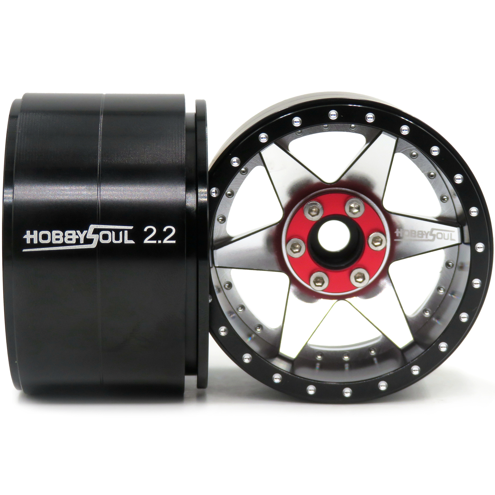 2x RC 2.2 Beadlock Wheels Adjustable 4 Offsets Rims For 1/10 Mud ...