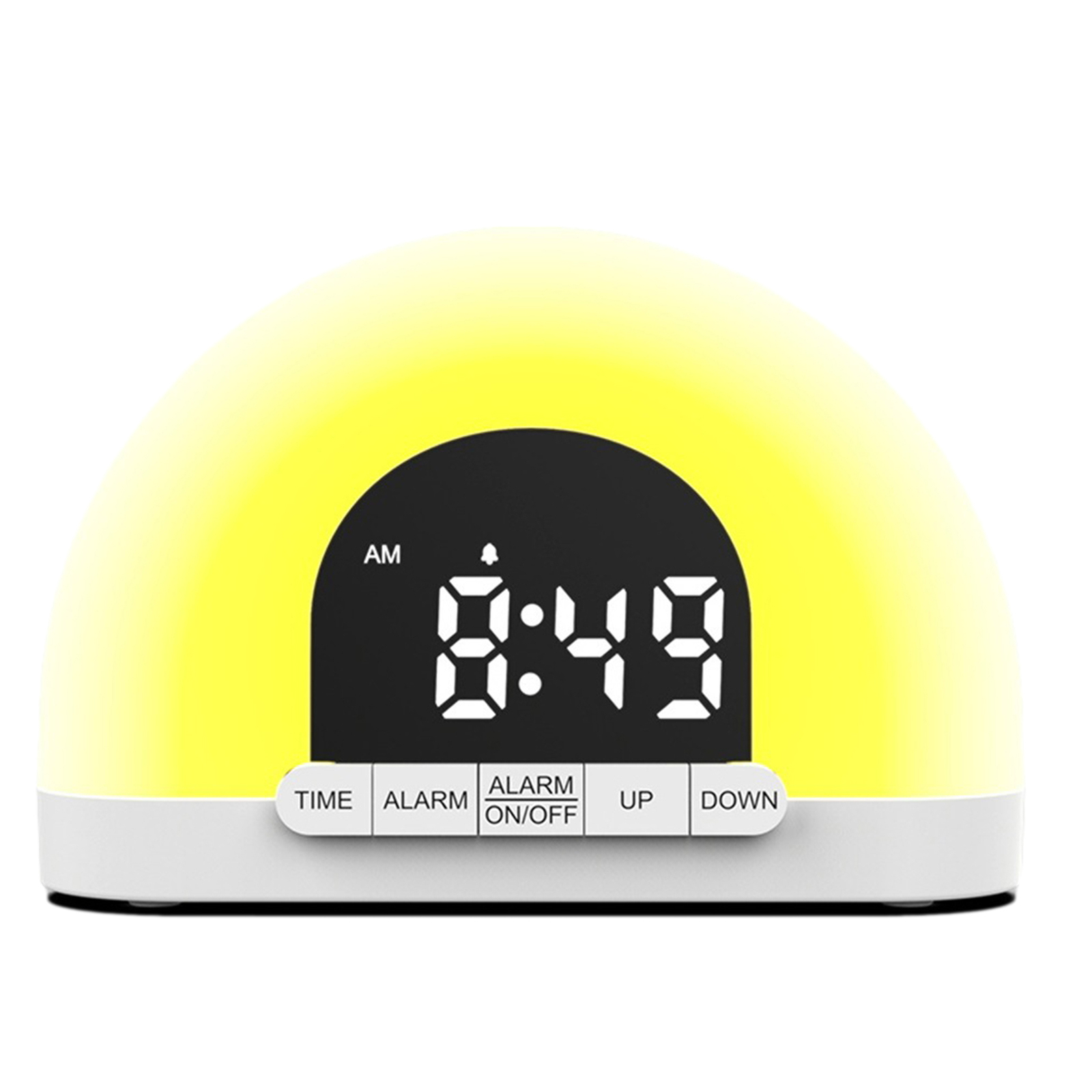 Wake-up Light Sunrise Alarm Clock Dimmable LED Bedside Snooze Sounds ...