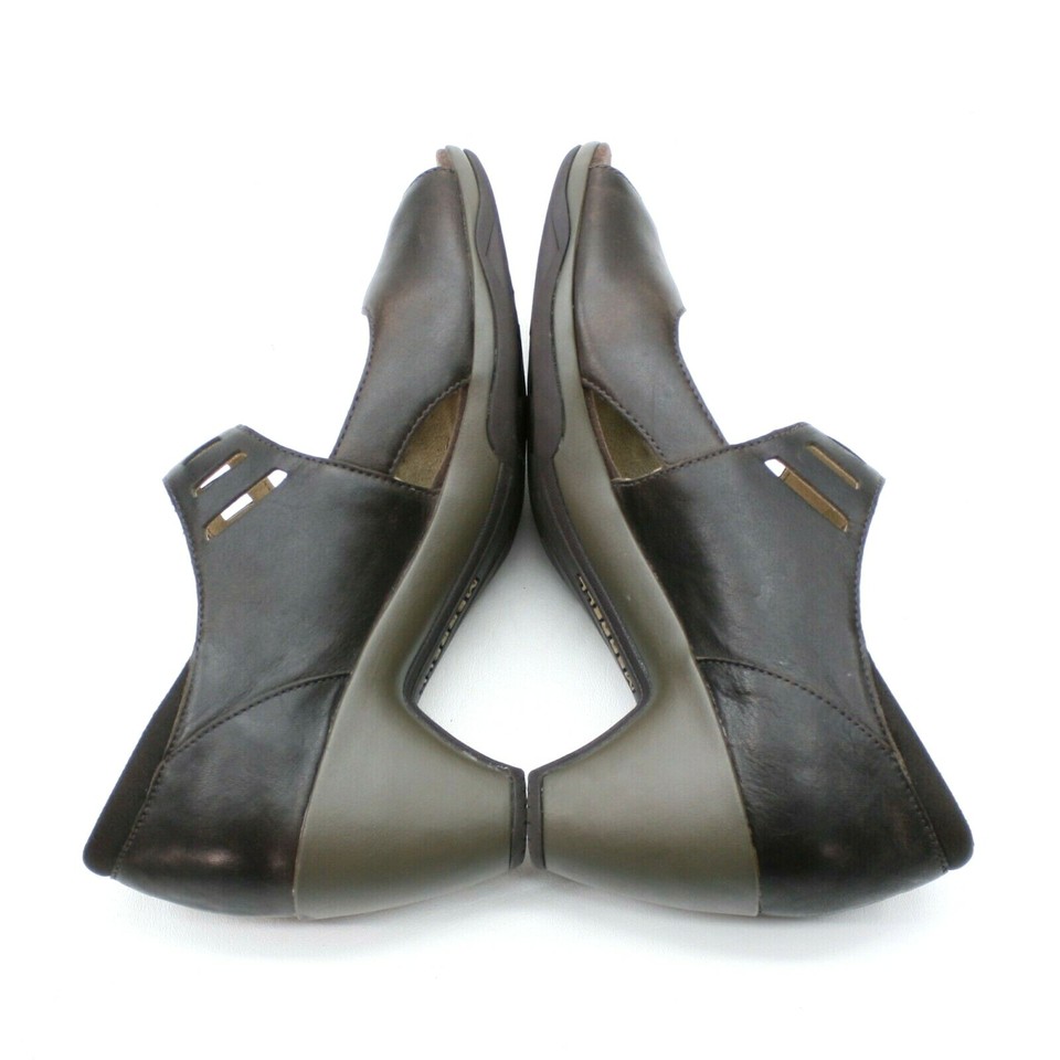 Merrell Ladies 10 (41) Evera MJ Braken Brown Leather Mary Jane Heels ...