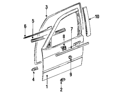 BMW 51131960054 GENUINE OEM BODY SIDE MLDG CLIP | eBay
