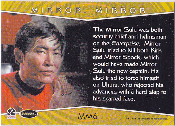 STAR TREK THE ORIGINAL SERIES HEROES & VILLAINS MIRROR MIRROR MM6 ...