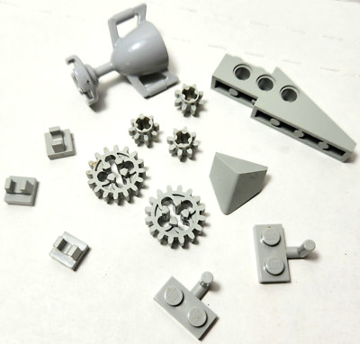 LEGO LOT 13 pcs. Light Gray part#s 4623b, 15712, 4019, 2907, 3049b ...