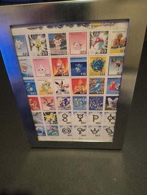 Early 2000s Vintage Japanese Pokemon Framed Stamps | eBay