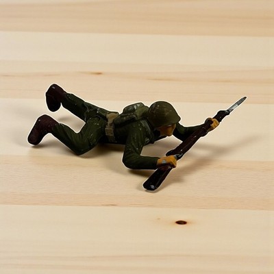 Vintage Soldier Crawling Collectible Plastic Toy Figurine | eBay