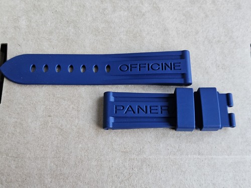 PANERAI Caoutchouc PAM Click 22/20mm dark blue rubber OEM strap band | eBay
