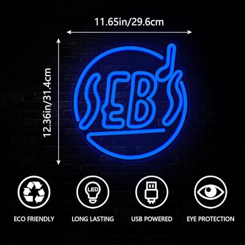 Sebs Neon Sign for Wall Theme Music LED Signs Classic Movie Light Up ...