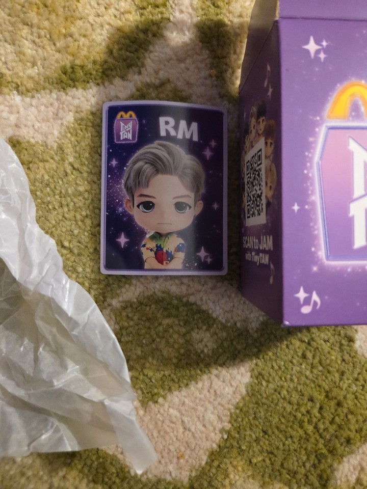 NIB McDonald’s TinyTAN BTS Throwback Edition Happy Meal Toy - RM | eBay