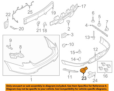 FORD OEM Parking Aid Backup Back Up Reverse Proximity-Sensor ...