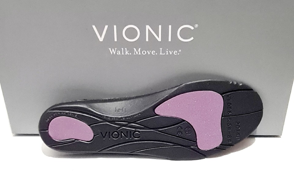 Vionic Shawna Black Leather Orthotic Boots RRP £130 Water Resistant ...