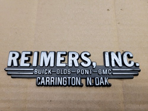 Reimers Buick Carrington North Dakota ND Car Dealership Dealer Emblem ...