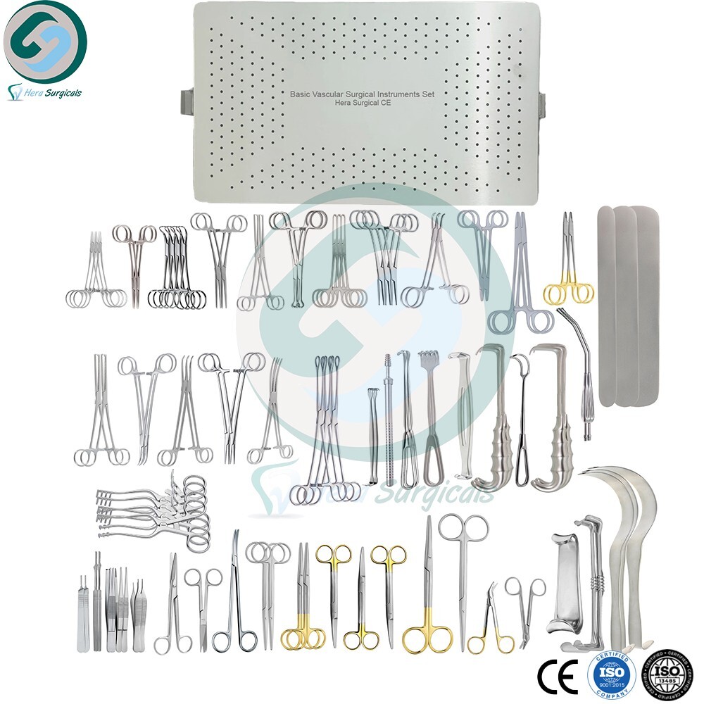 Basic Vascular Surgery Instruments Set Hight Quality 97pcs With ...