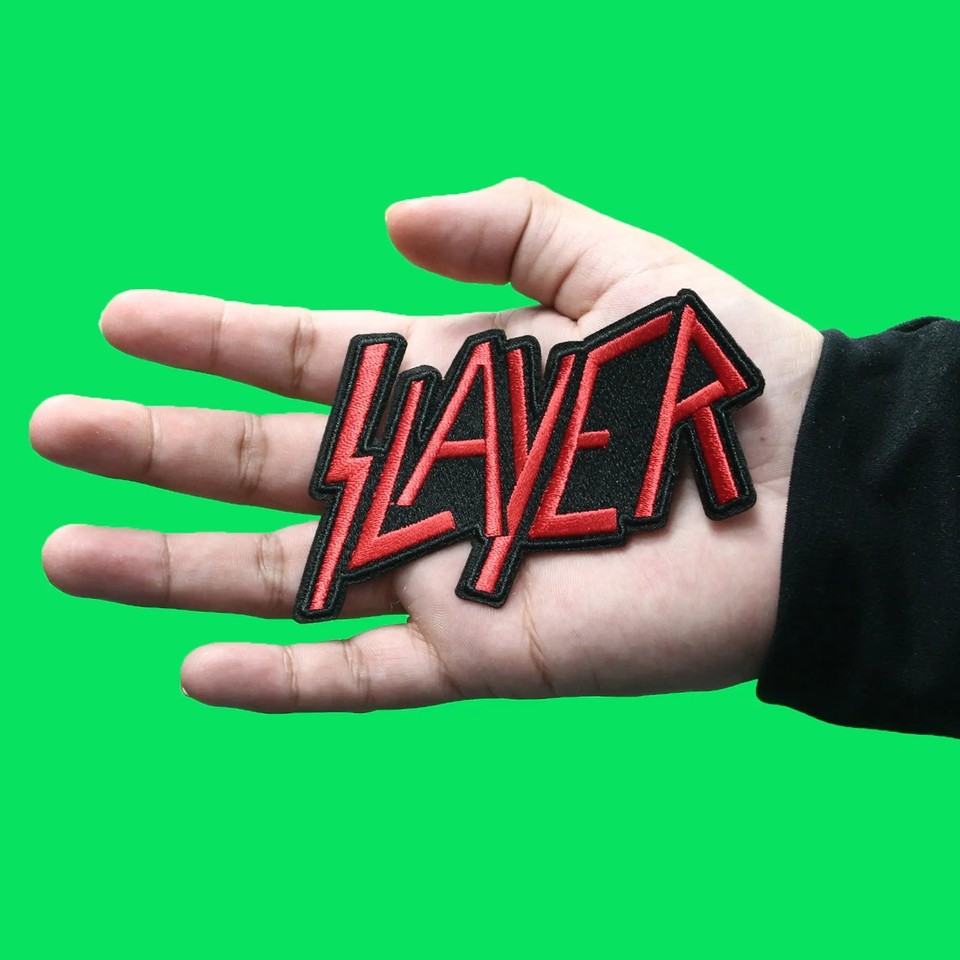 Iconic Slayer Logo Patch Heavy Metal Band Embroidered Iron On | eBay