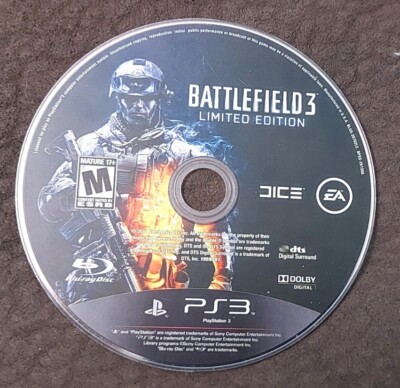 Battlefield 3 Limited Edition Playstation 3 Game Disc Only ~ No ...