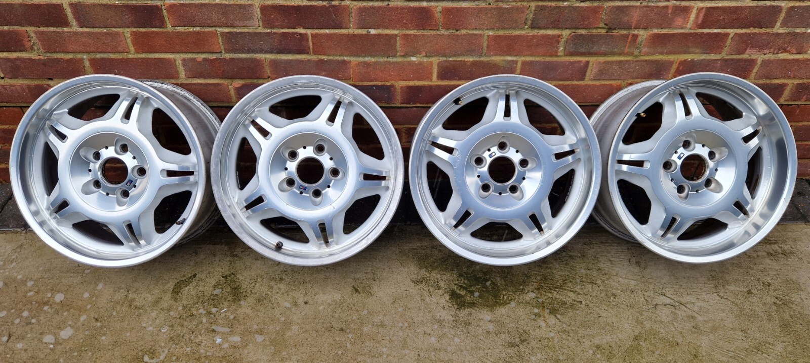 Genuine BMW E36 M3 style 24 alloy wheels rims - 7.5+8.5/17” (BMW 5x120 ...