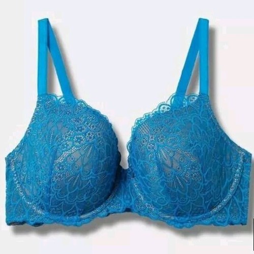 Torrid Blue Lace Underwire Bra NWT Lightly Lined Cups Size 50B | eBay