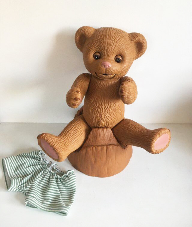 (X) Vintage MAX ZAPF '94 Germany Hard Plastic Teddy Bear 40cm 16" w ...