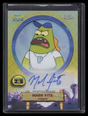 Mark Fite 2025 Topps Chrome SpongeBob SquarePants #SA-CO Autographs | eBay