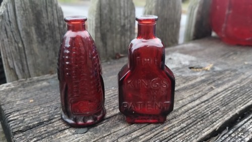 Vintage Wheaton Miniature Figural Medicine Bottles Lot Balsam Of Life ...