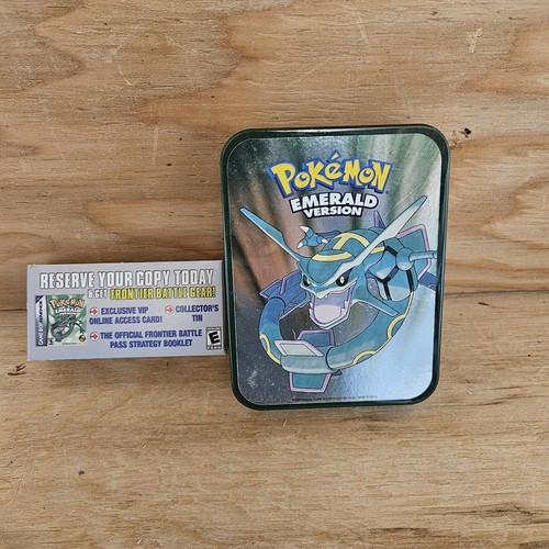 Pokémon Emerald Collector's Tin Pre-order Bundle GBA Frontier Battle ...