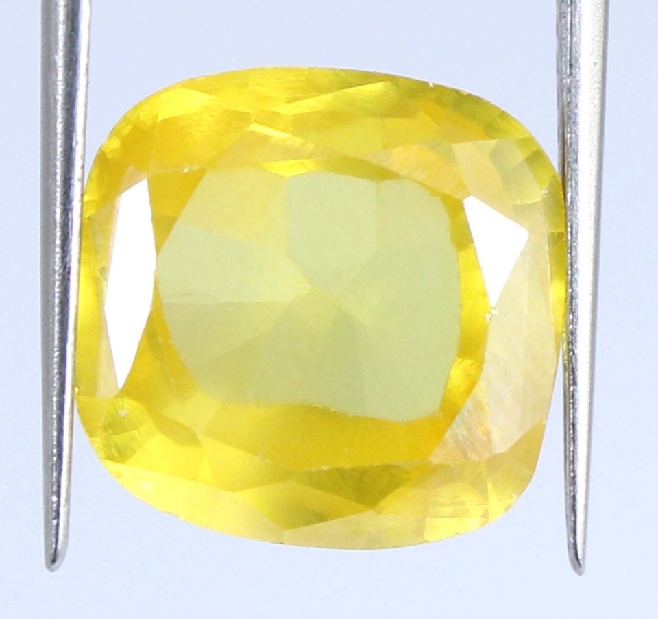 12.30 Ct Natural Cushion Srilankan Yellow Spinel Loose Gemstone ...
