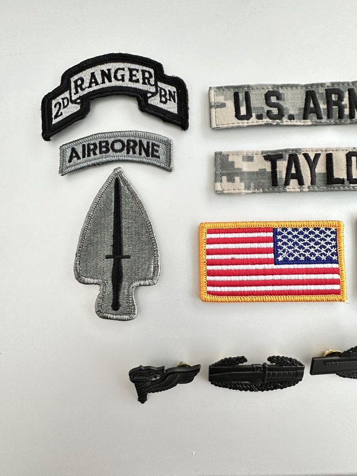 14 US Army Patch Set Ucp Acu Convolute Socom 2nd Ranger Scout Colonel ...