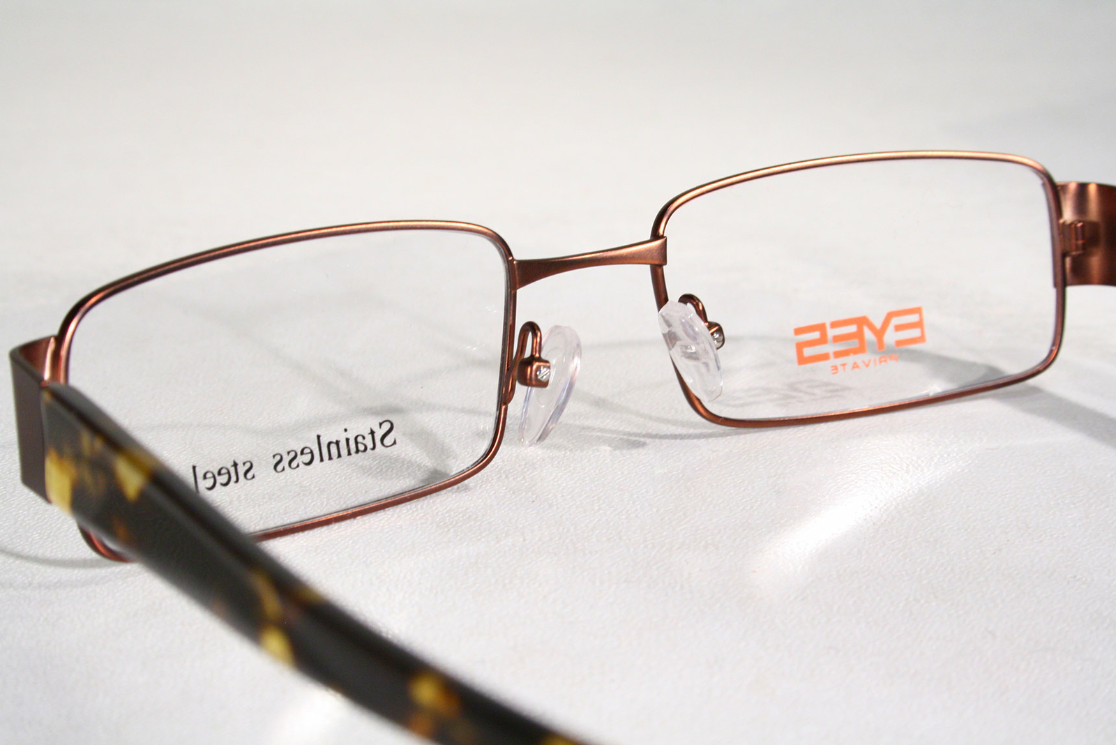 Manly PRIVATE EYES Stainless Steel Copper Tone Eyeglass Frames ...