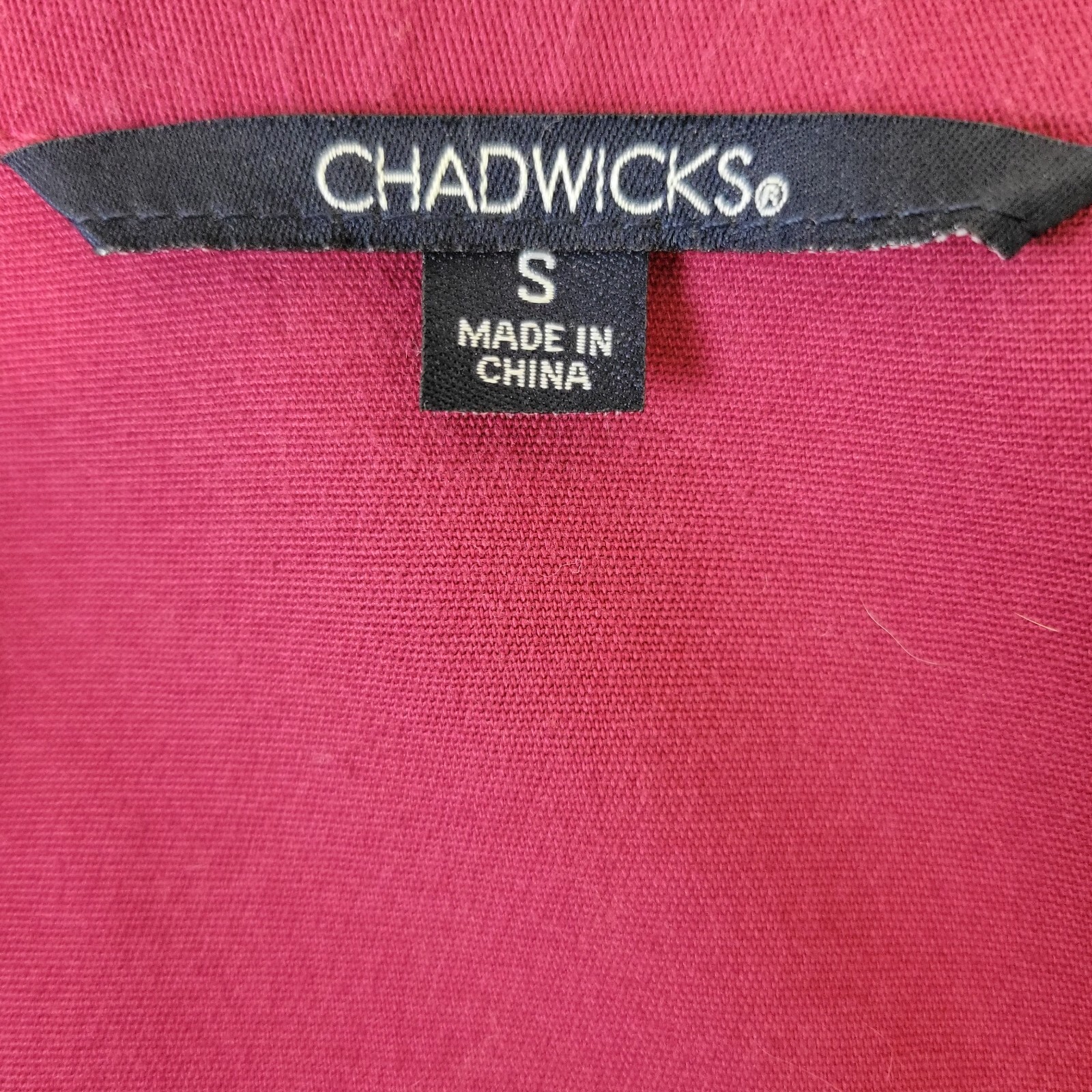 Chadwicks Of Boston Jacket Women Red Stretch Button Front Pockets Size SM LiteWt | eBay