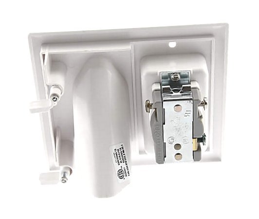 Recessed Low Voltage Wall Plate Pass Through Cable Outlet w/ Power ...