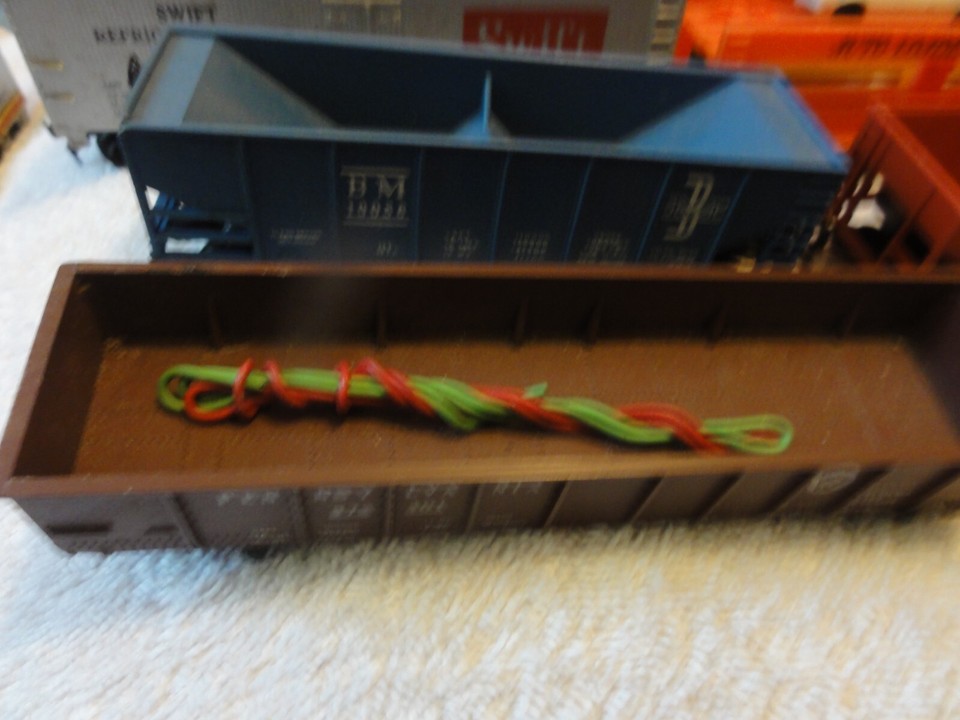 HO Trains Lot Rolling Stock RR Auto Loader Cars Santa Fe Piggy Back ...