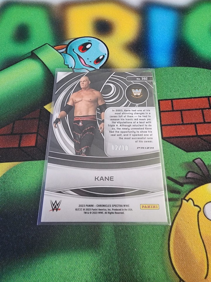 2023 Panini Chronicles WWE Kane 02/10 Gold Spectra #392 Legend!!! | eBay