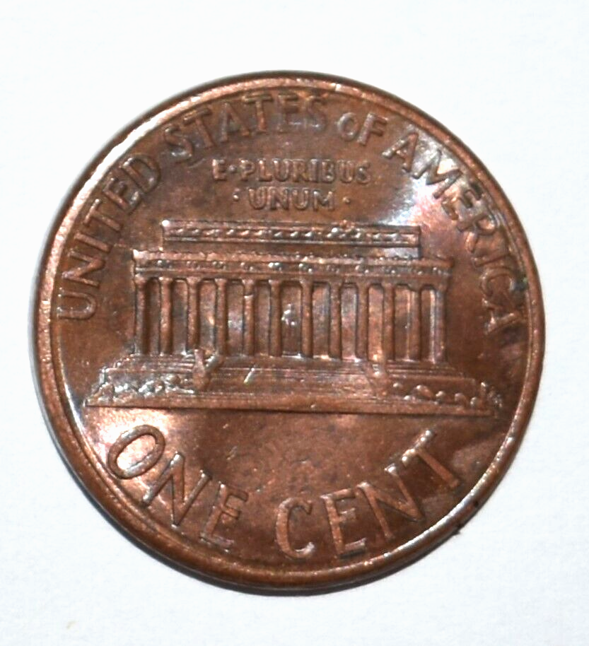 1989 Lincoln Penny NO Mint Mark Strike Through Wounded Multi Error Red ...