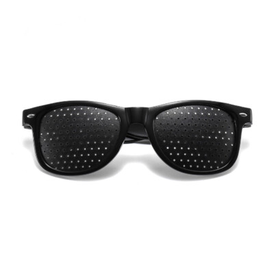 1X Stylish Unisex Pinhole Glasses Eyesight Vision Improve Eyeglasses ...