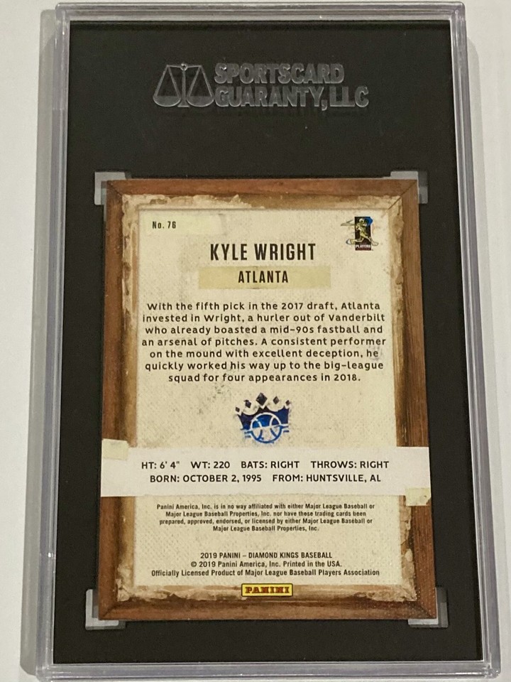 2019 Panini Diamond Kings #76 Kyle Weight RC SGC 10 Gem Mint | eBay