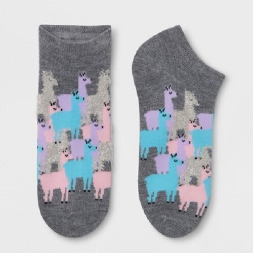 Women's Llama Low Cut Socks Xhilaration Heather Charcoal One Size 4-10 NWT | eBay