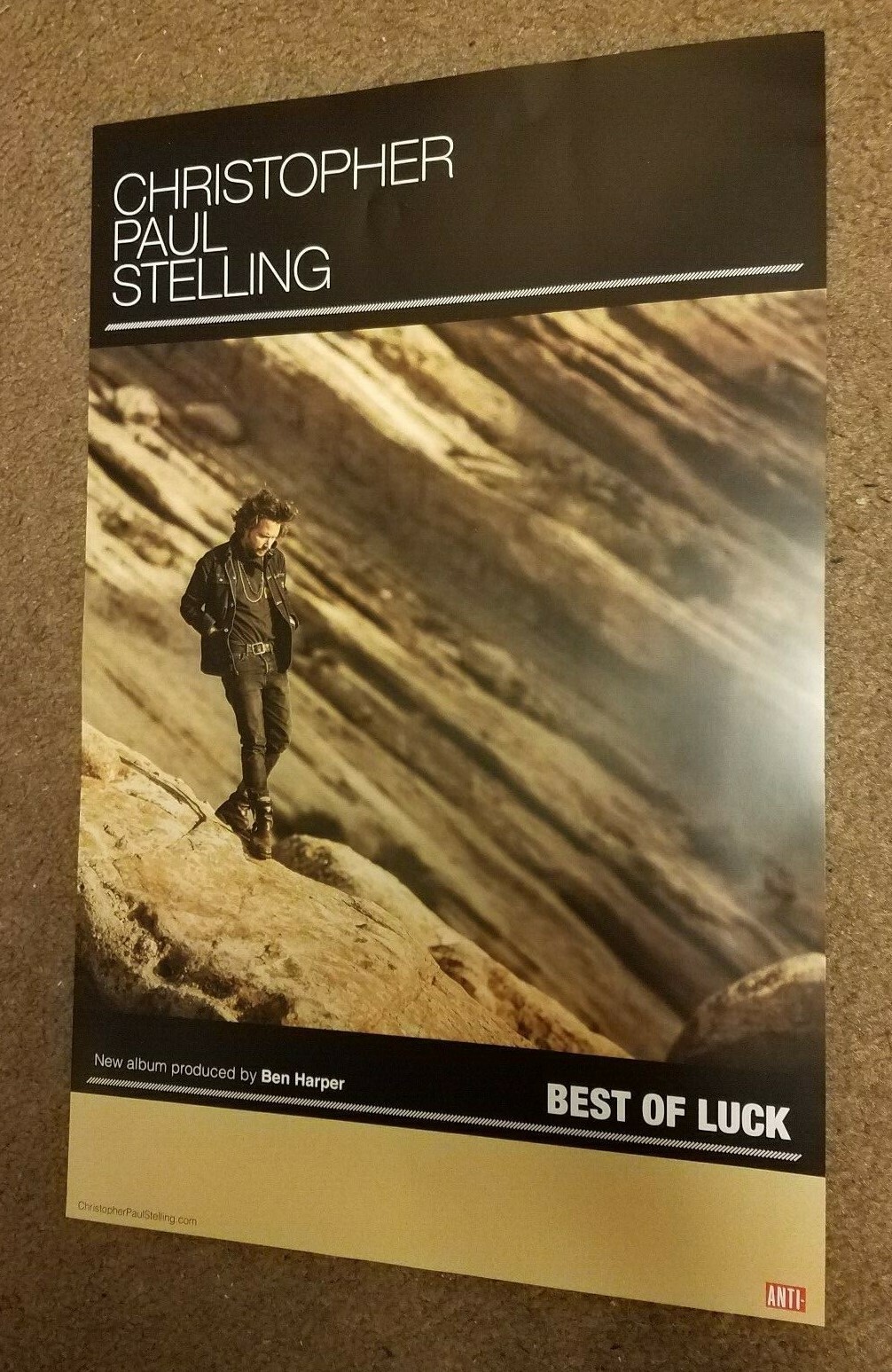 Christopher Paul Stelling Best of Luck 11"x17" US promo 1 sided poster ...