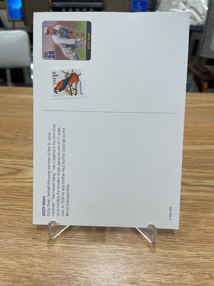 2000 usps Dizzy Dean postcard with stamp | eBay