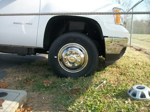 2011-2024 Chevy Silverado 3500 17" 8 Lug Dually Stainless Steel Wheel ...