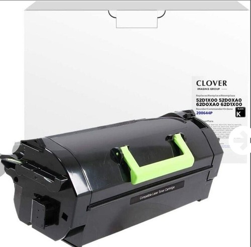 2Pack Clover CIG Extra High Yield Black Toner Cartridge for Lexmark ...