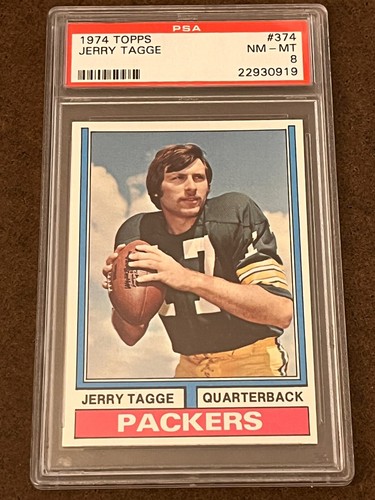 1974 Topps- #374 Jerry Tagge (RC) Packers Near Mint-Mint NM-MT PSA 8 ...