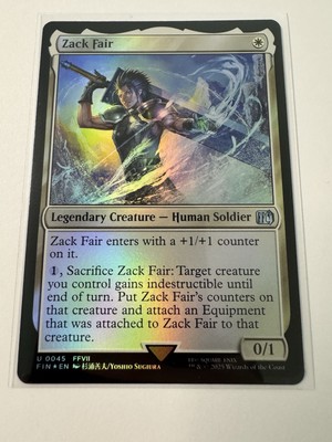Zack Fair (FOIL) Final Fantasy Magic The Gathering (mtg) | eBay UK