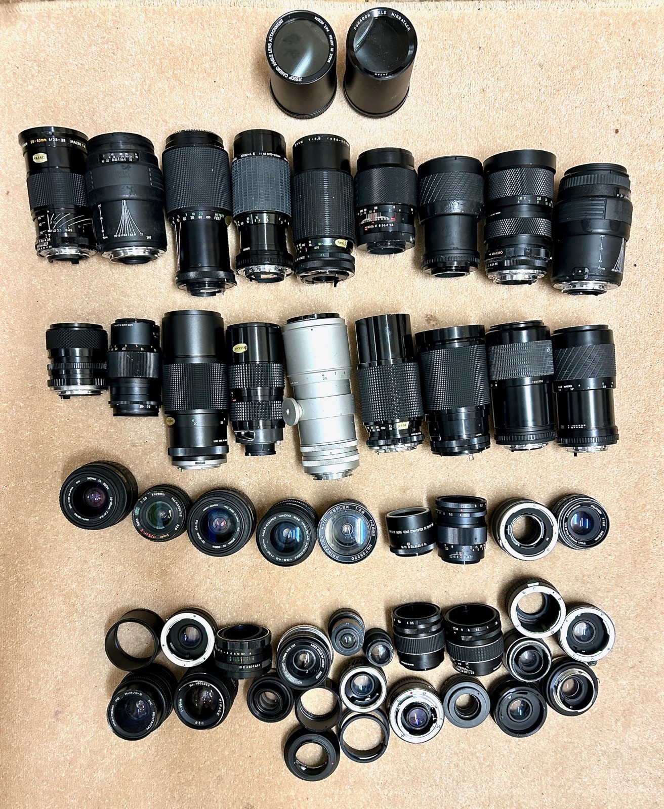 Vintage JOB LOT of Camera Lenses Lens PARTS AND REPAIR | eBay UK