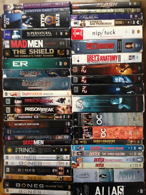 Lot of 44 TV Action/Drama/Box Sets/Etc. DVD, 24, OC, Bones, Flash ...