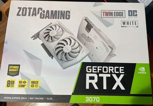 [With Box] ZOTAC GeForce RTX 3070 Twin Edge OC White Edition 8GB GDDR6 ...