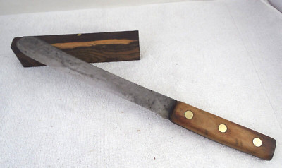 "Butcher Knife" late 1880's early 1900's 3 pin Wood Handle Full Tang | eBay