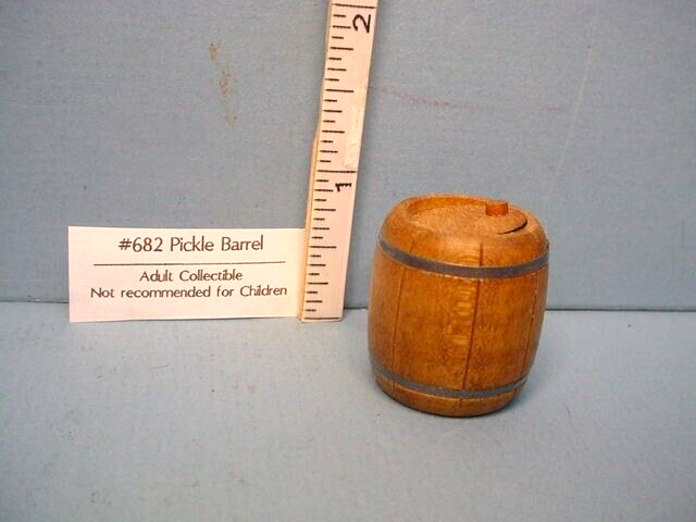 Mini Wood Pickle Barrels