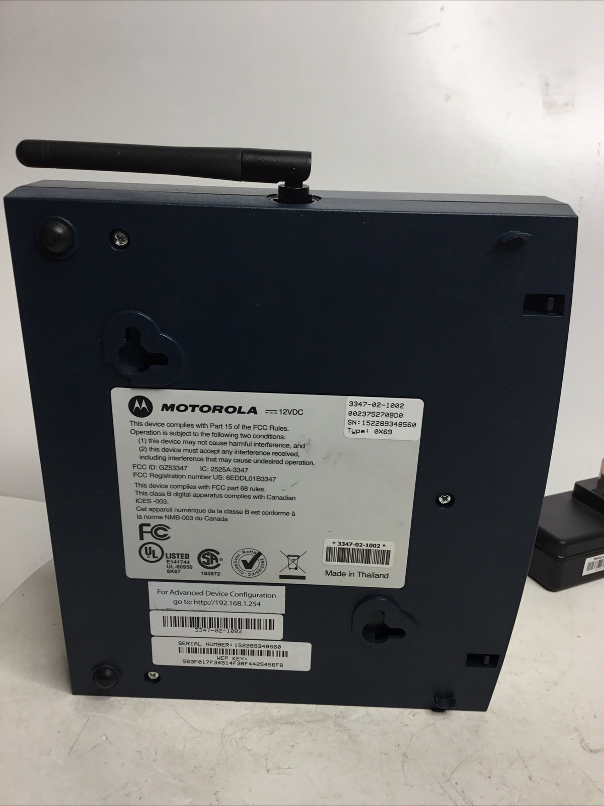 Motorola Netopia 3347-02-1002 4 Port DSL Wireless Modem Router | eBay